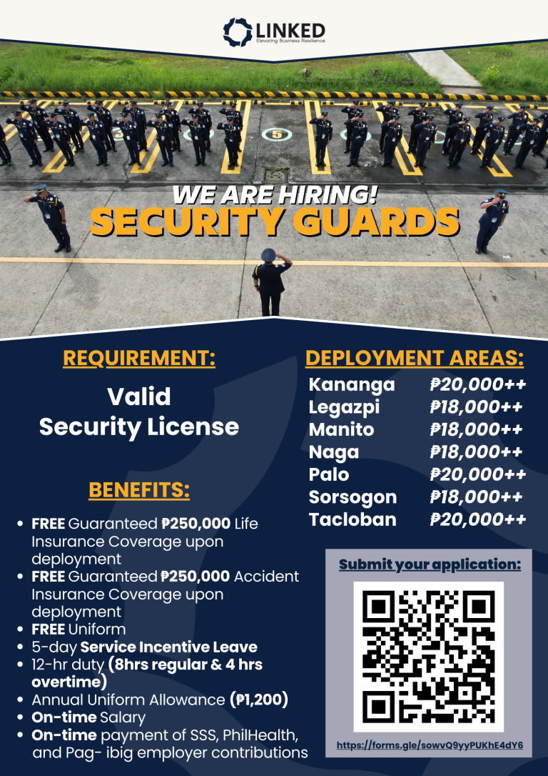 HIRING: Security Personnel - LINKED Group: Safety and Security