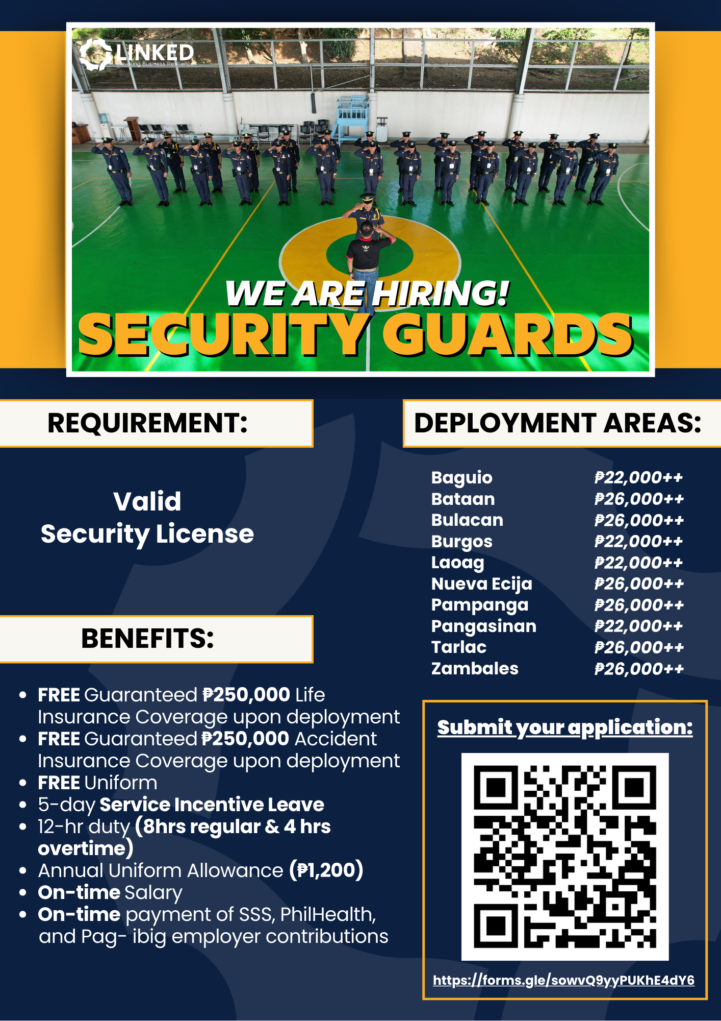 HIRING: Security Personnel - LINKED Group: Safety and Security