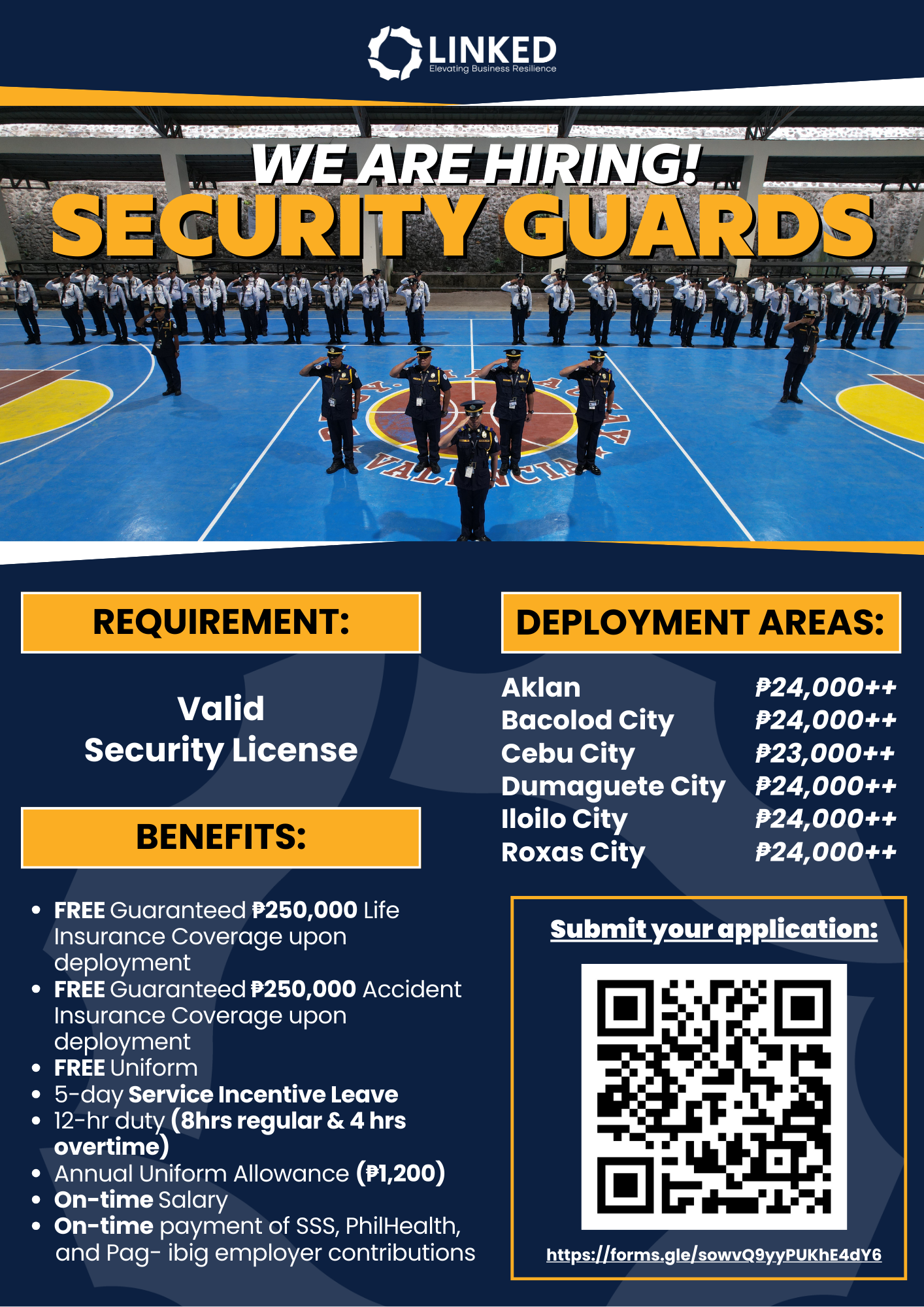 HIRING: Security Personnel - LINKED Group: Safety and Security