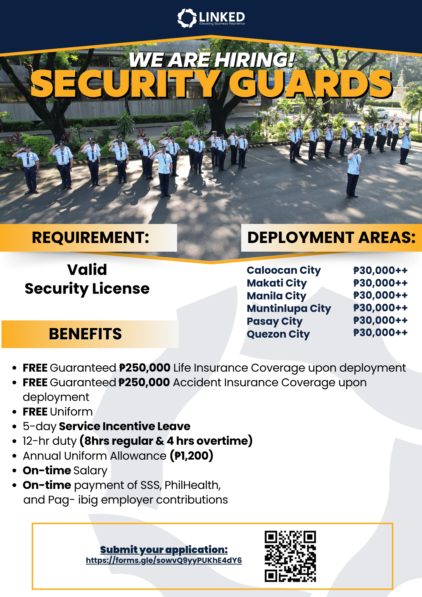 Join the Linked Group: Now Hiring Security Guards in NCR