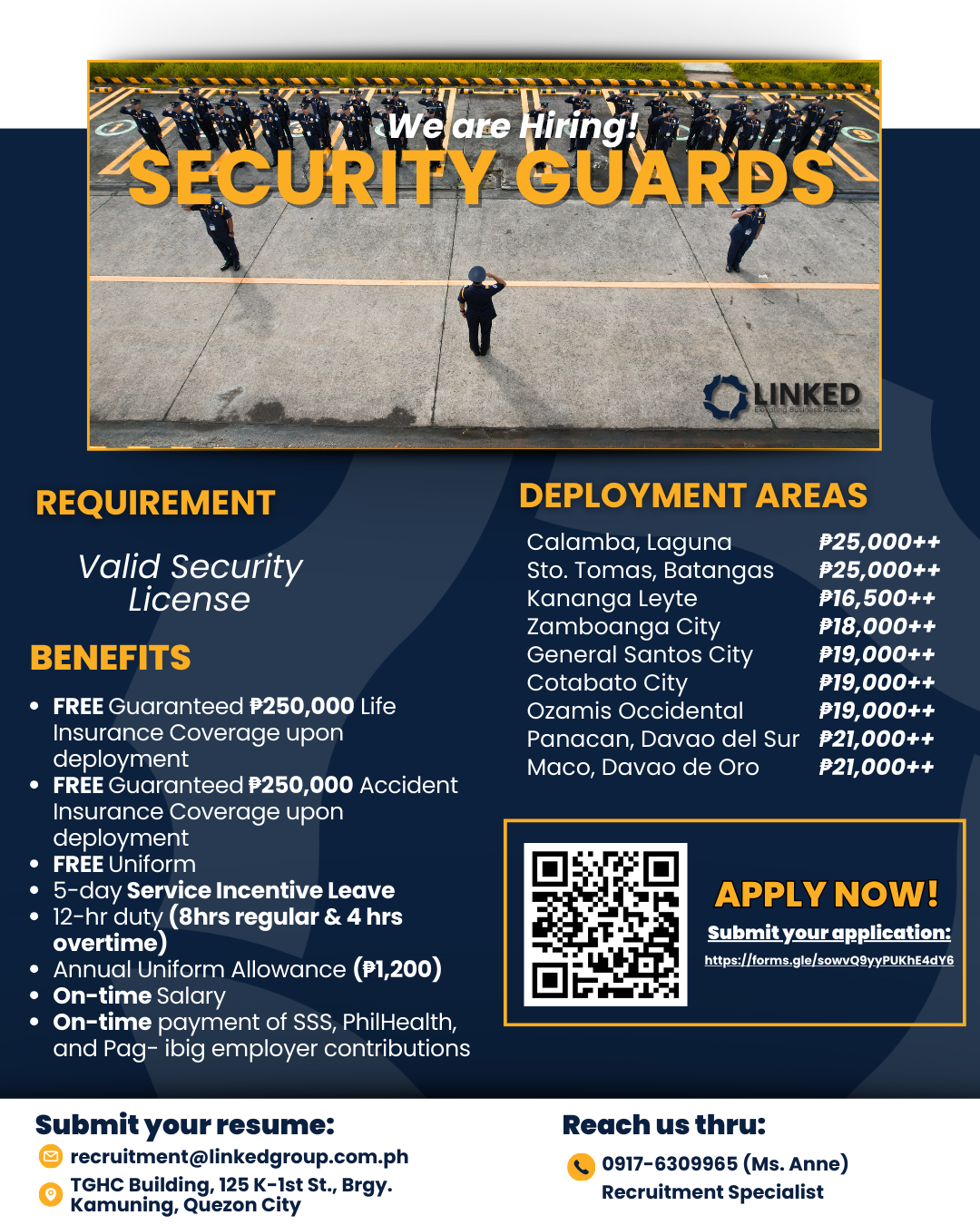LINKED Group Is Hiring Security Guards: Join Our Expanding Security Force